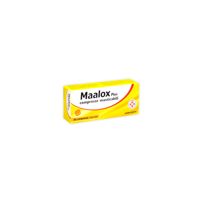 Maalox Plus 200 mg + 200 mg + 25 mg 30 compresse masticabili