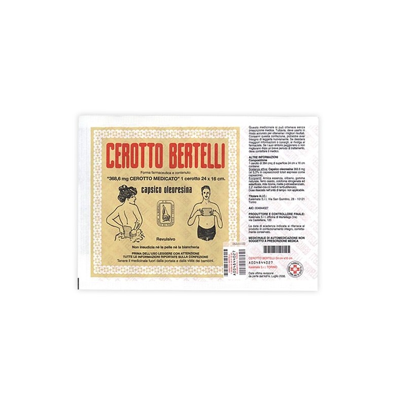 Cerotto Bertelli grande 16 cm x 24 cm