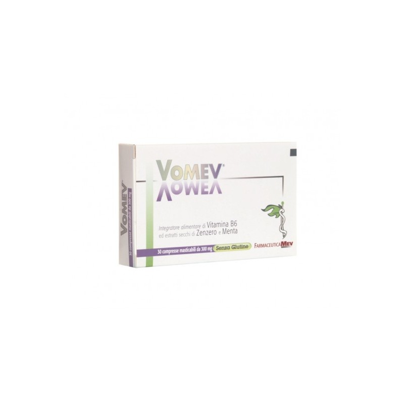 Vomev 30 Compresse - Integratore Digestivo Contro la Nausea