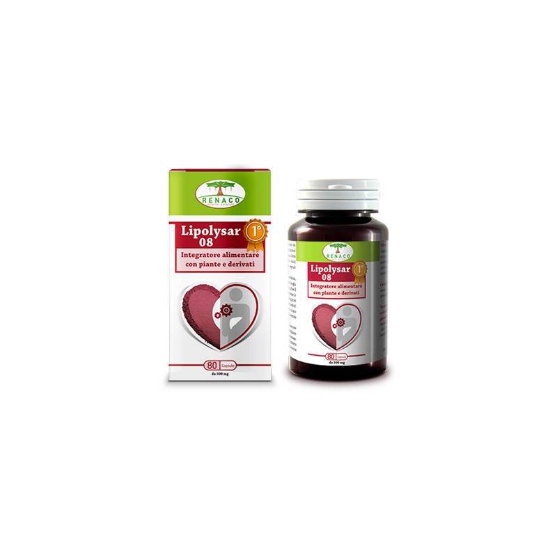 Lipolysar 08 Monascus Integratore per il colesterolo 80 capsule