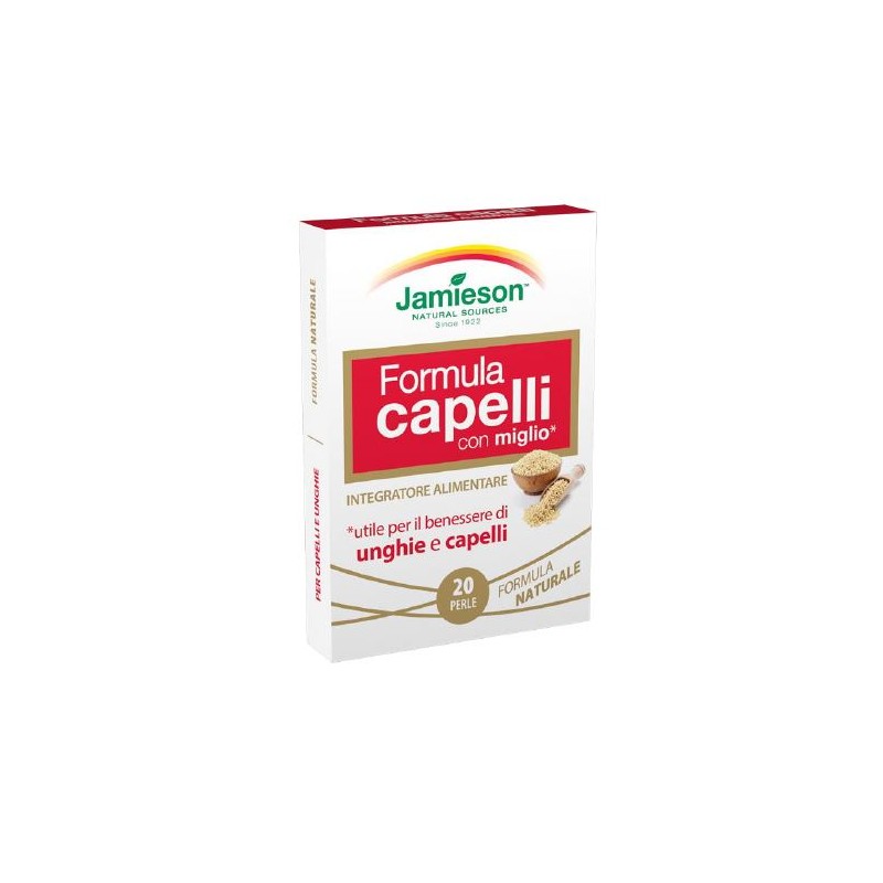 Jamieson Formula Capelli con miglio 20perle integratore unghie/capelli