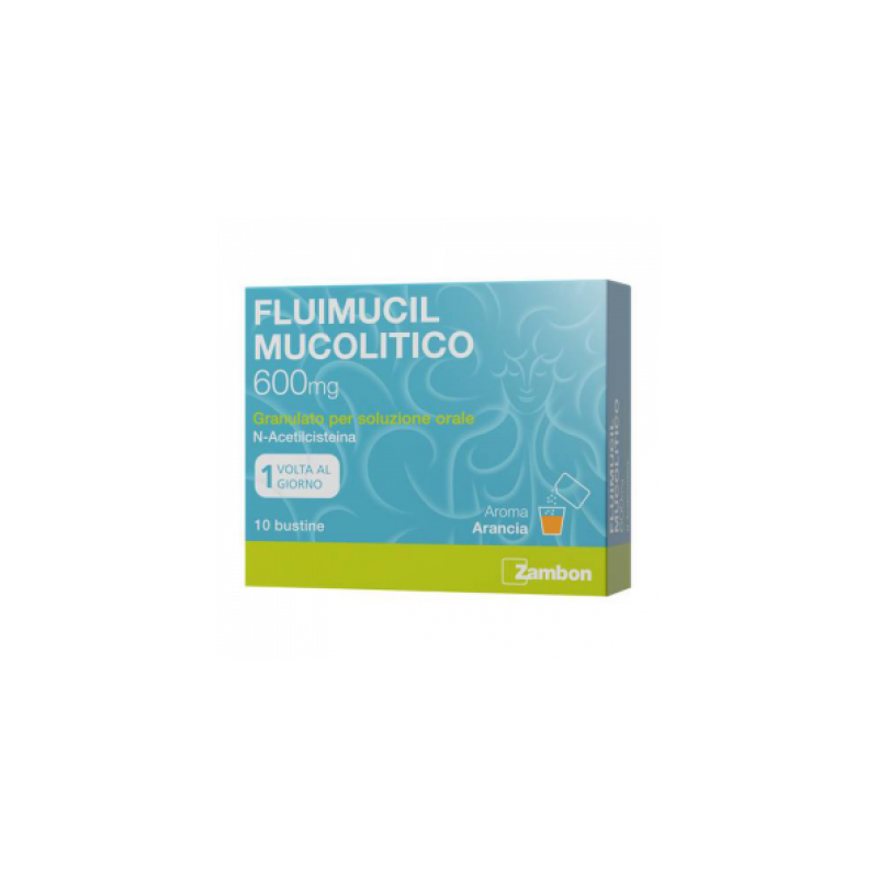 Fluimucil Mucolitico 600 mg granulato per sospensione orale 10 bustine