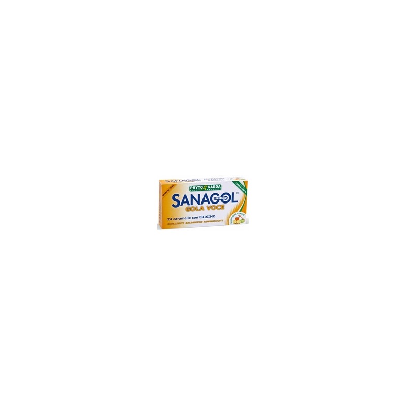 Sanagol gola voce 24 caramelle lenitive gusto miele limone