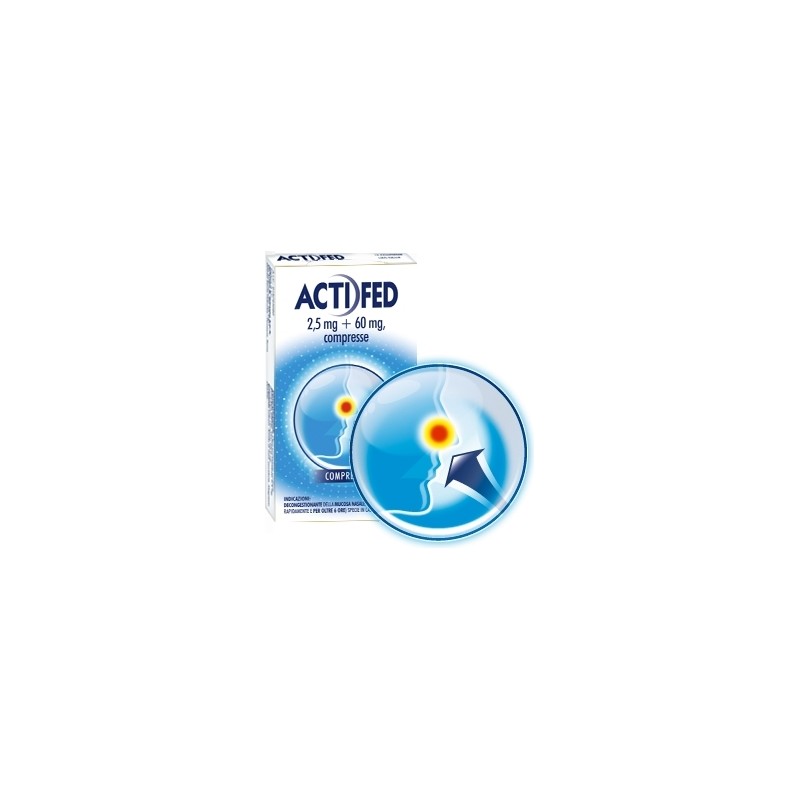 Actifed 2,5 mg+60 mg 12 compresse