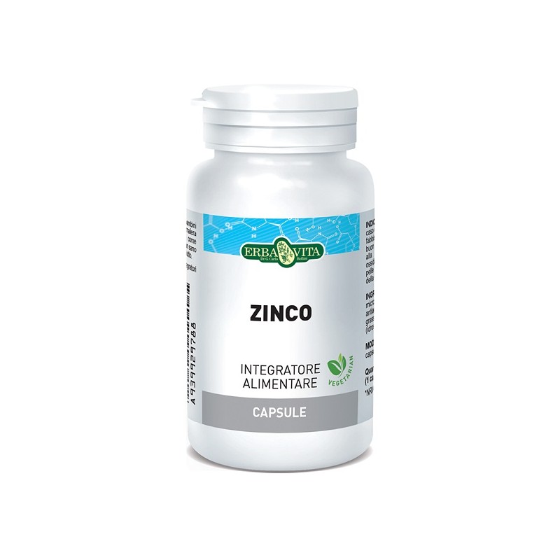 Erba Vita Zinco Integratore per Difese Immunitarie 60 Capsule