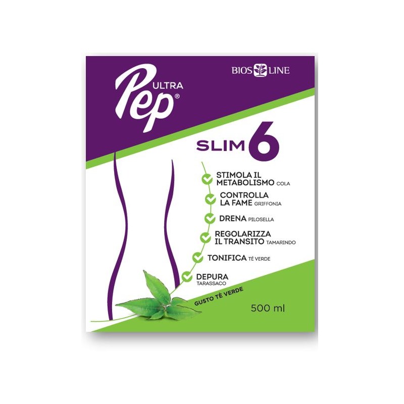 Bios Line Ultra Pep Slim 6 Integratore dimagrante al Tè verde 500 ml