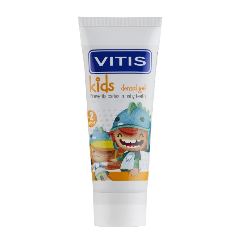 Vitis Kids Dental Gel dentifricio gusto ciliegia per bambini dai 2 anni