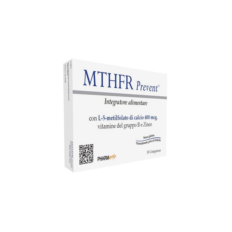 Pharmarte Mthfr Prevent Integratore di Vitamine B e Zinco 30 compresse