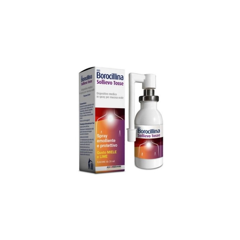 NeoBorocillina Sollievo Tosse Spray per gola secca irritata 20 ml