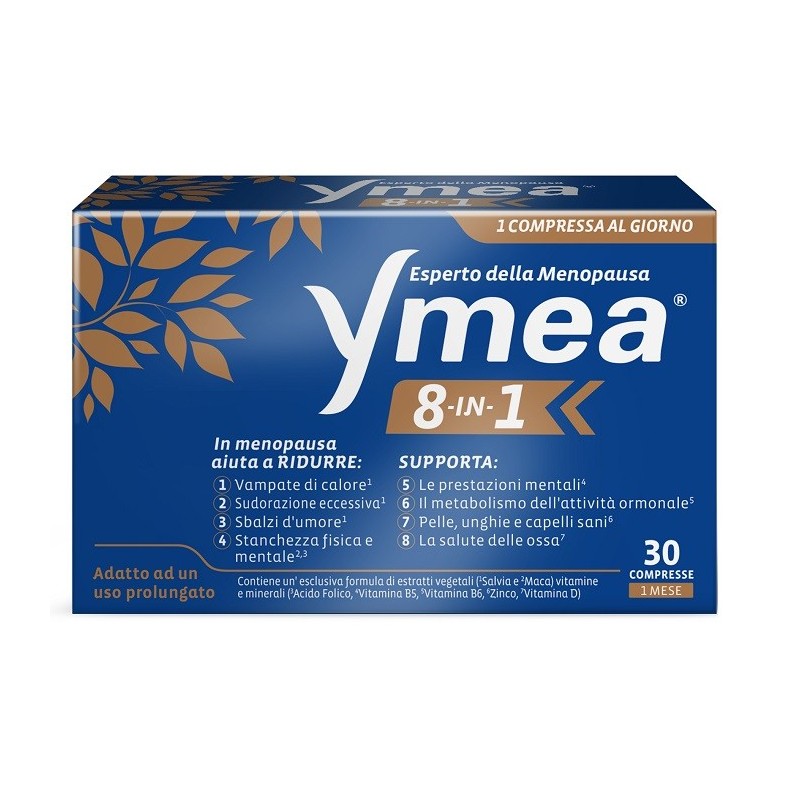 Ymea 8 in 1 - Integratore per i disturbi della menopausa 30 compresse