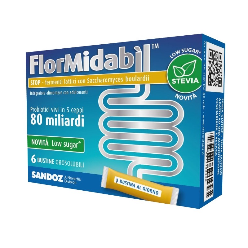 FlorMidabìl Stop 80 miliardi Integratore per la flora intestinale