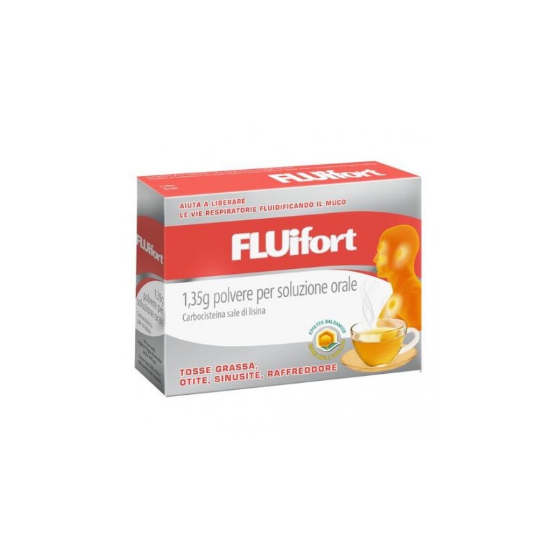 Fluifort 1,35 g Polvere per soluzione orale orale 12 bustine