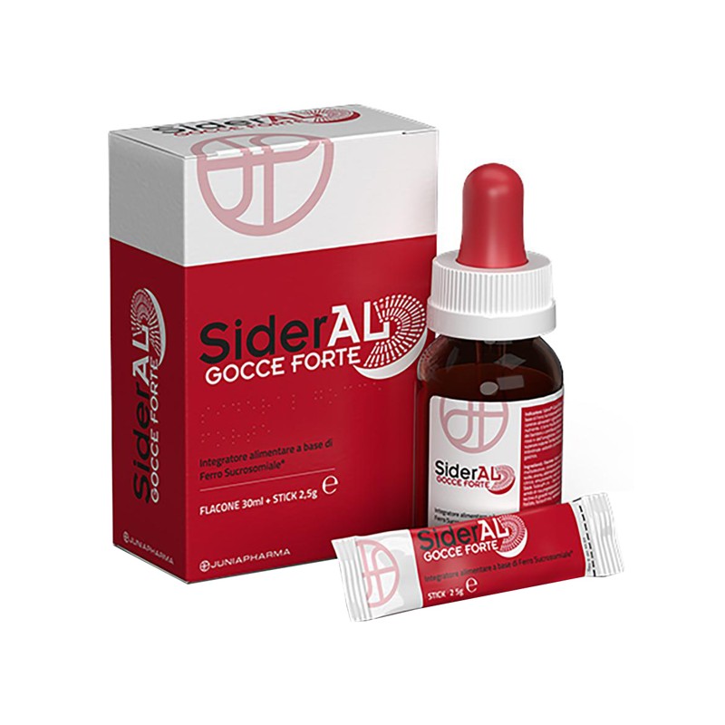 SiderAL Gocce Forte Integratore di Ferro per i Globuli Rossi 30 ml