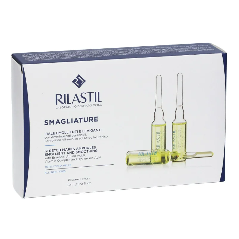 Rilastil Smagliature Fiale - 10 Fiale Antismagliature Effetto Urto