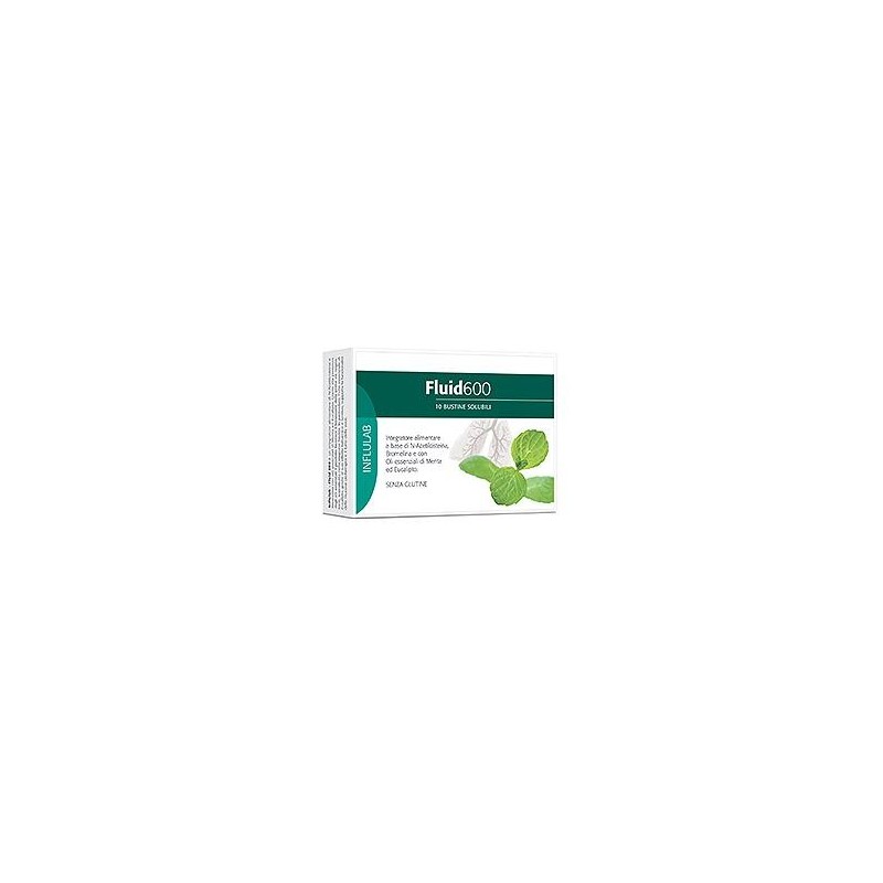 Fluid 600 10 Bustine - Integratore Alimentare per le Vie Respiratorie