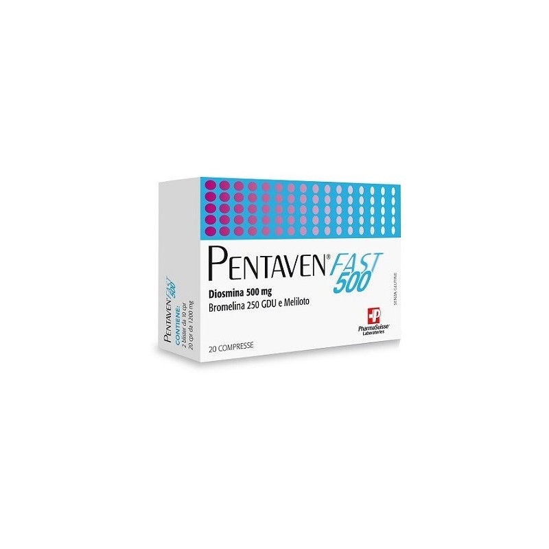 Pentaven Fast 500 Integratore drenante e per emorroidi 20 compresse