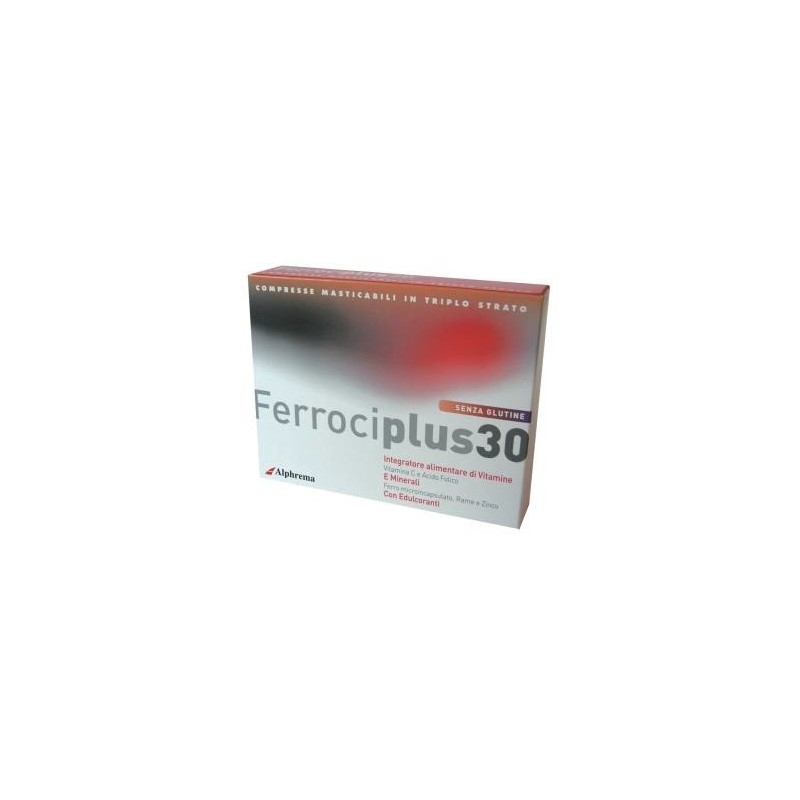 Ferrociplus 30 Integratore di ferro altamente assorbibile 24 compresse